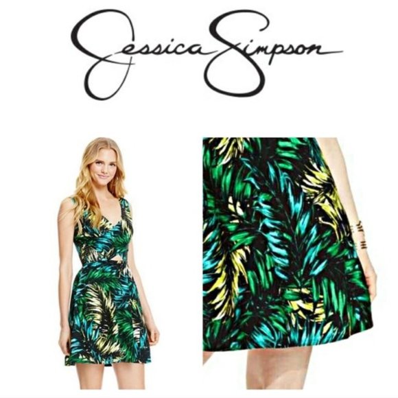 Jessica Simpson | Dresses | Jessica Simpson Lilllian Leaf Cut Out Mini ...